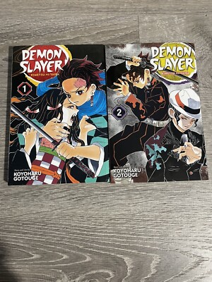Demon Slayer manga set volumes 1-2 | eBay