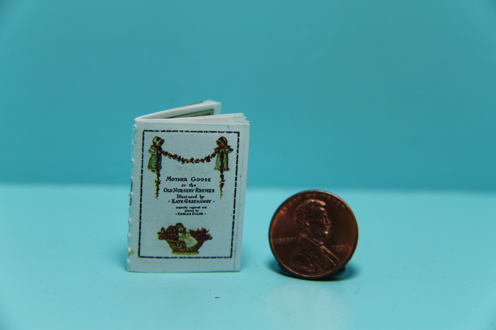 Dollhouse Miniature Mother Goose Nursery Rhymes Readable Book CAR1296 ...