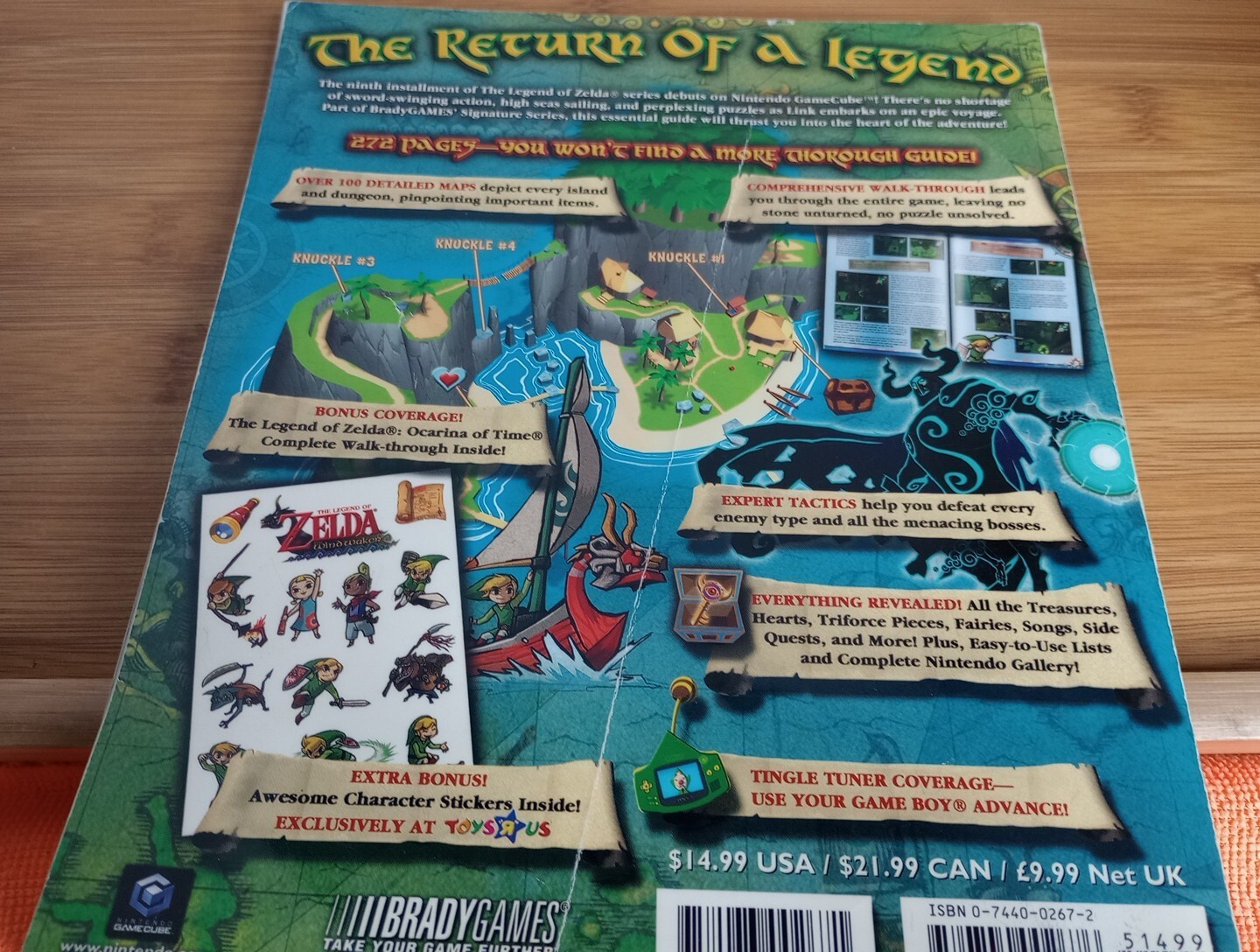 The Legend Of Zelda Wind Waker Strategy Guide - TOYS R US Sticker ...