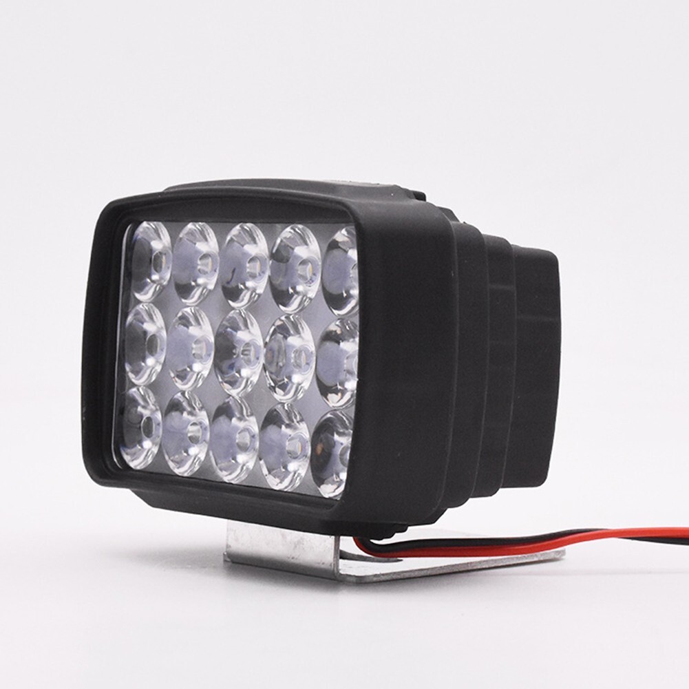 White Motorcycle LED 2000LM Spotlight 80W Assist BEAM Car 15LED EyesCar ...