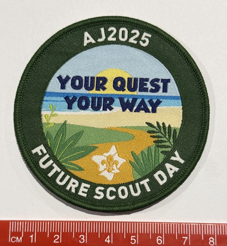 2025 Australian Scout Jamboree: AJ2025 Future Scout Day Badge - Green Version | eBay