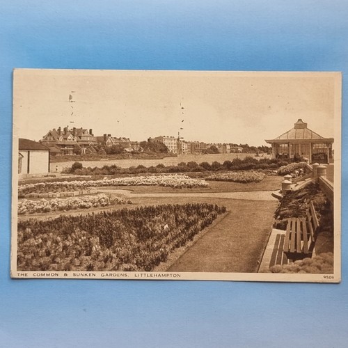 Littlehampton Postcard 1949 Sunken Gardens & Common Sussex | eBay UK