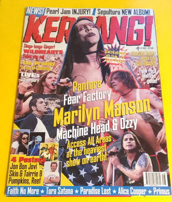 Kerrang! 656 July 12 1997 - Marilyn Manson, Fear Factory, Pantera ...