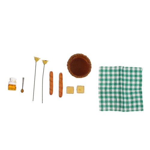 1 Set Miniature Doll House Bread Basket Kit Mini Diy Bread Basket ...