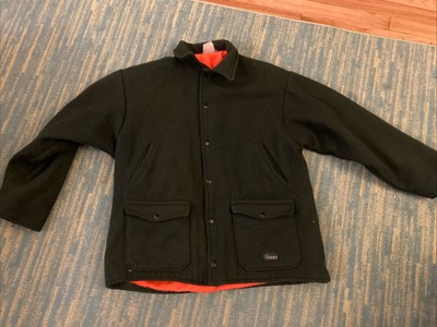VTG Codet Wool Jacket Mackinaw Hunting Reversible Green Orange Outdoor ...