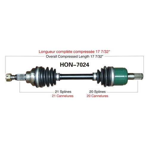 TrakMotive Complete Axle Fits Honda OEM# 42250-HM7-003 844084078285| eBay
