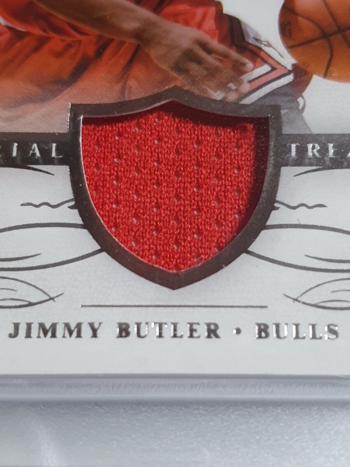2013 National Treasures Jimmy Butler #PATCH /99 Game Jersey - PSA 9 ...