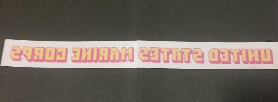 2 USMC -US Marine Corps Window Vinyl Cling Decal " United States Marine ...