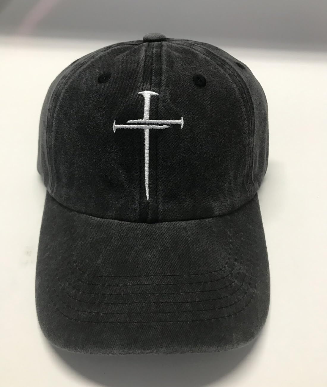 Embroidered Christian Jesus Cross Baseball Cap Dad Hat Adjustable ...