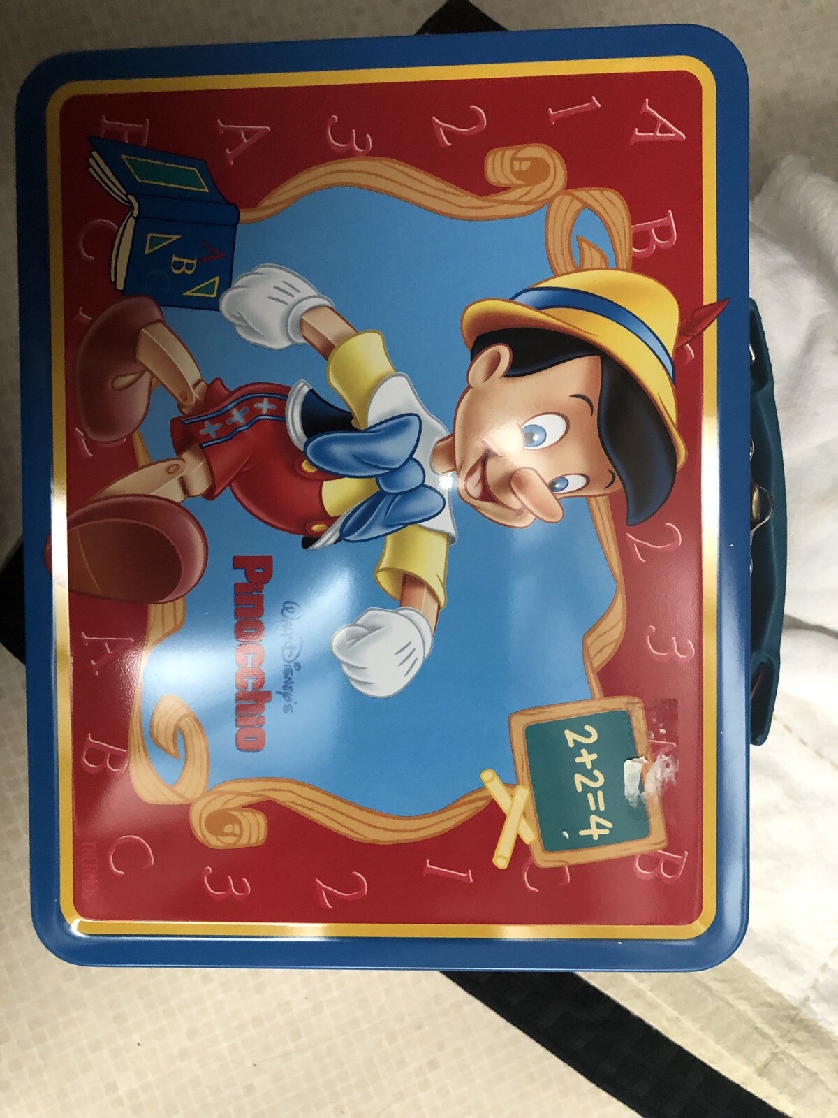 pinocchio lunch box new with thermos | eBay