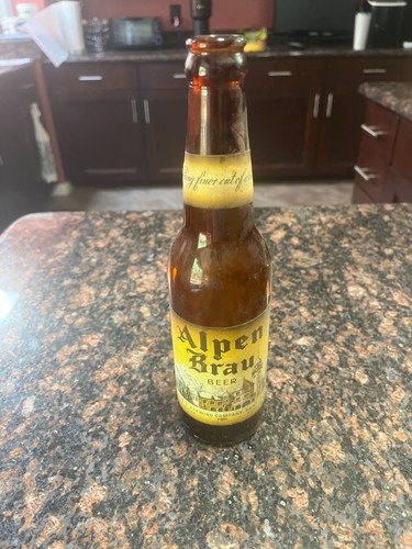 RARE 1940s ALPEN BRAU Beer Bottle Columbia Brewing St. Louis, MO VG ...