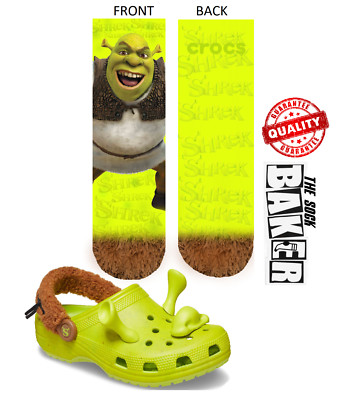 SHREK CROCS SOCKS | eBay