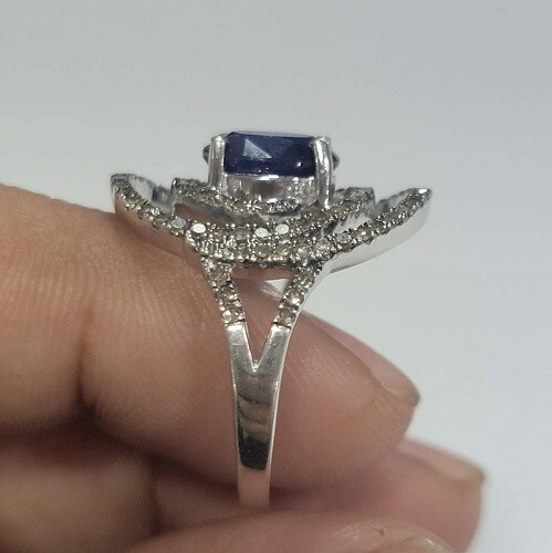 HSN Rarities Fine Jewelry with Gem & Champagne Diamond Sterling Ring | eBay