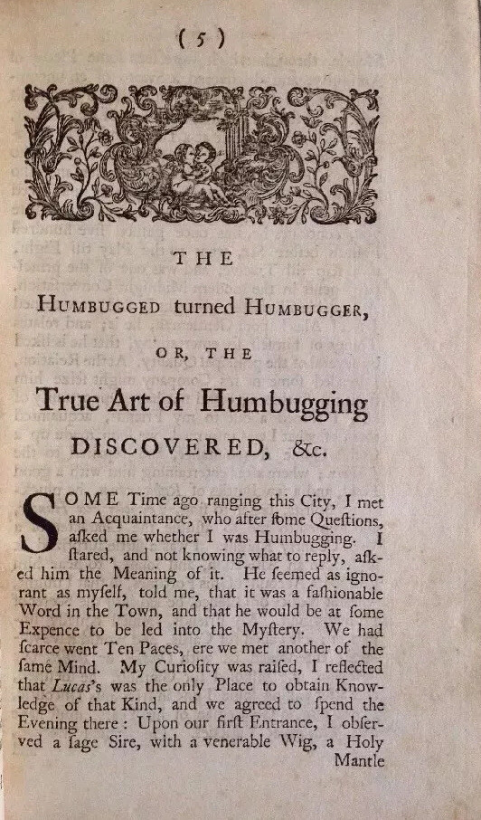 1750 Irish The Humbugged Turned Humbugger By Joseph Litle Dublin ...