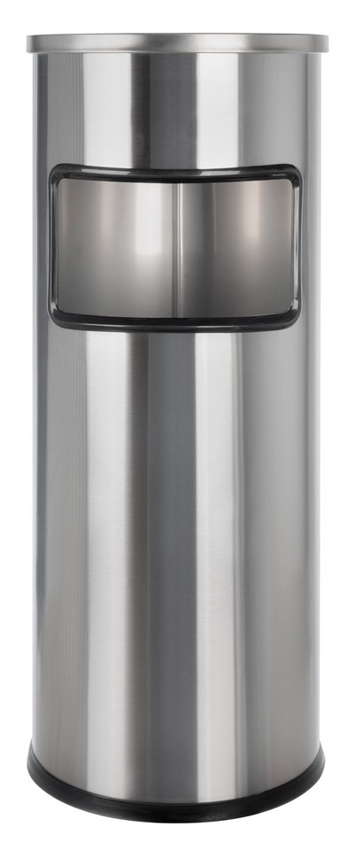 Curvaso 2in1 Free Standing Cigarette Bin Ashtray Outdoor Metal Rubbish ...