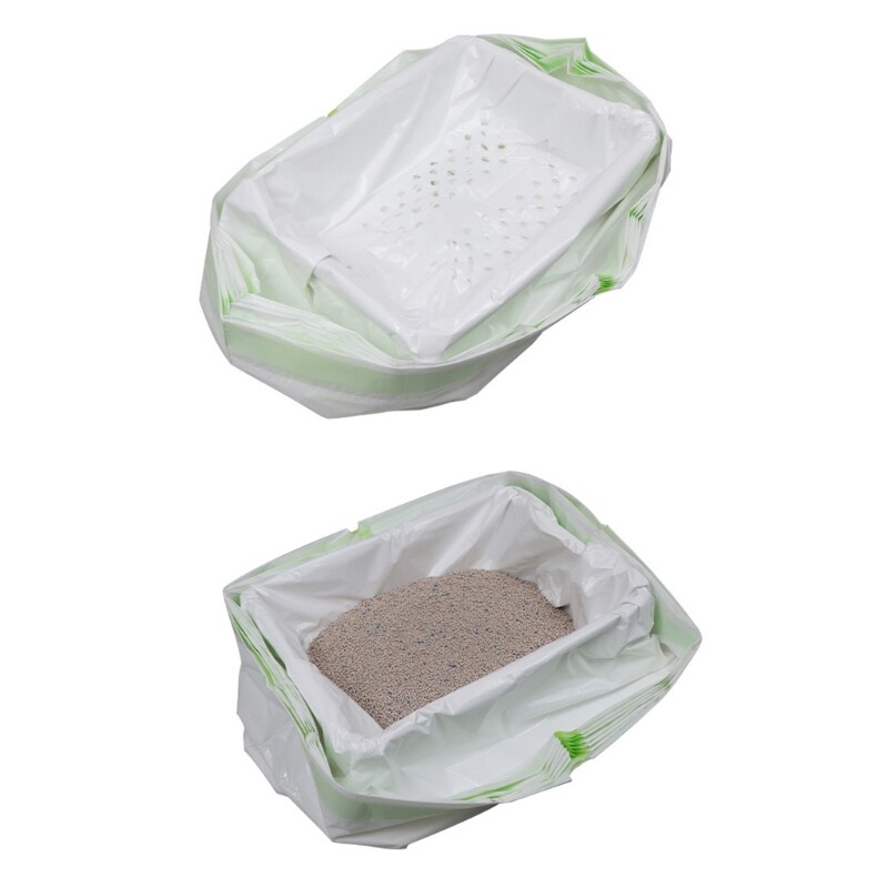 7 Count Litter Box ExtraThicken Poop Bag Disposable Litter Sifting Bags ...
