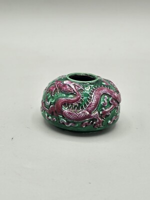 ANTIQUE CHINESE PAINTERS BRUSH WASHER POT WITH WAX SEAL. 3" × 1.5" | eBay