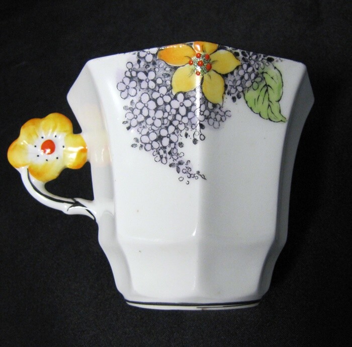 RARE Vintage Melba Bone China England Cup & Saucer "Lilac Time" VHTF ...