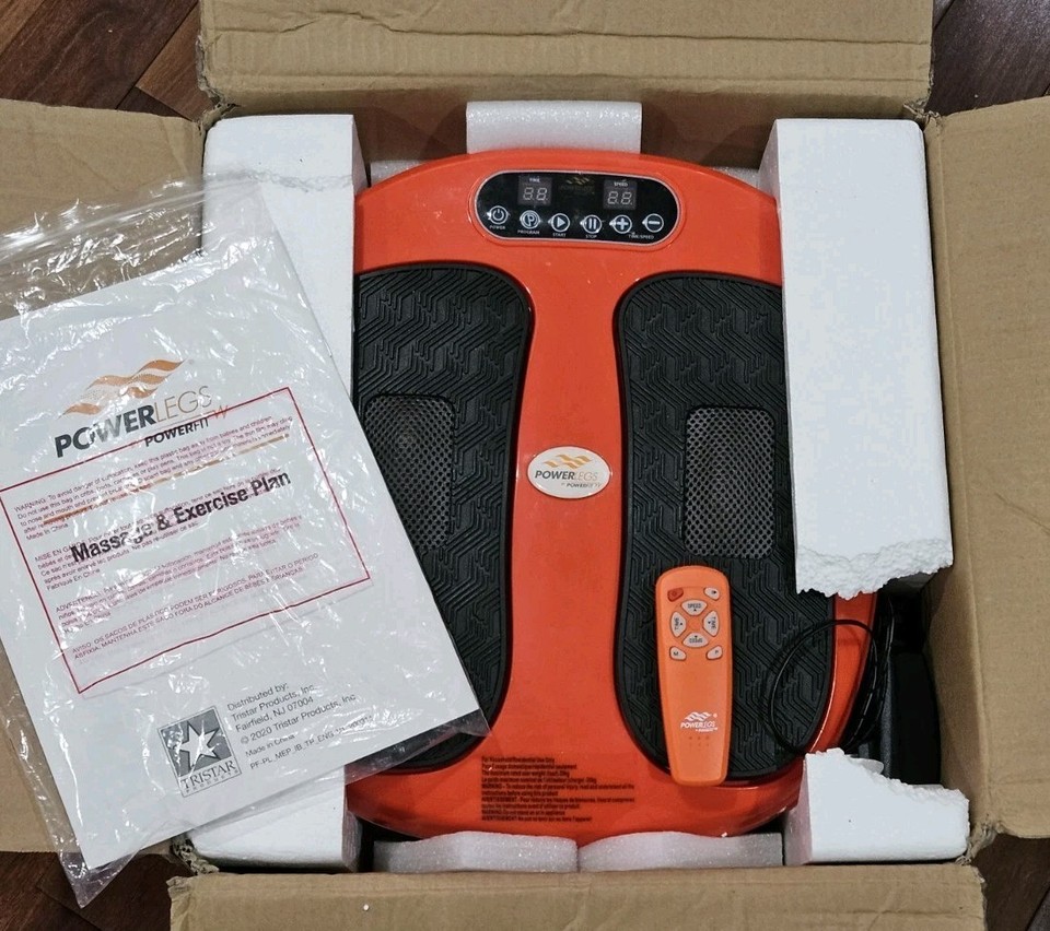 POWER LEGS by POWER FIT!! Vibration Foot Massager Leg Movement ...