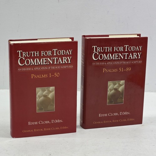 TRUTH FOR TODAY COMMENTARY: PSALMS 1-50 & 51-89 By Eddie Cloer 2 Hardcover Books | eBay