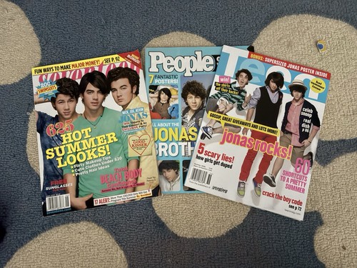 Jonas Brothers Magazines 2000s-2010s. Lot Of 3-Seventeen, Teen People ...