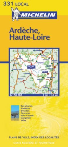 Ardeche/Haute-Loire: No.331 (Michelin Local Maps) Sheet map, folded ...