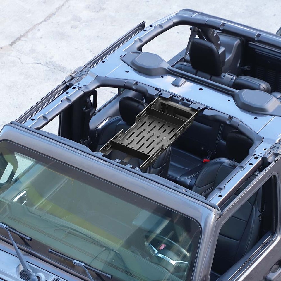 Roof Top Rack Molle Storage Racks Luggage Panel for Jeep Wrangler JL JT ...