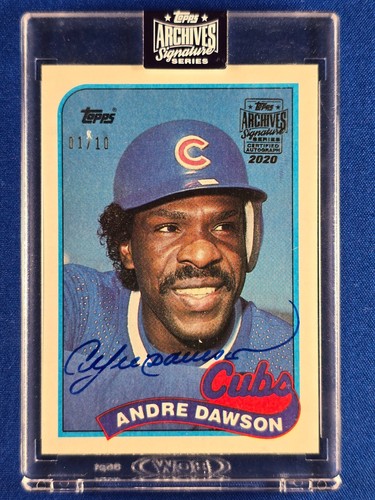 2020 Topps Archives 1989 #10 Andre Dawson #1/10 Autograph Auto Chicago ...