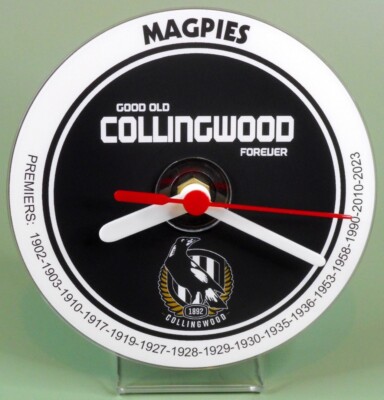 Collingwood Magpies Premiers Handcrafted CD Clock | eBay Australia