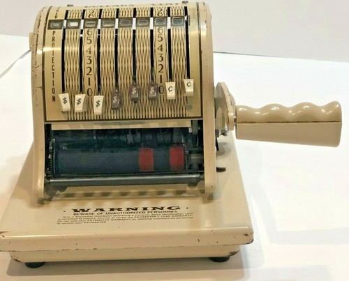 Vintage Collectible Paymaster Ribbon Writer Series 8000 Business Check ...