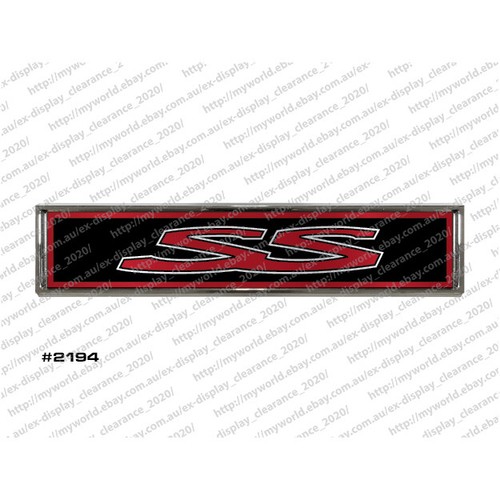 #2194 BADGE TO SUIT HOLDEN SS COMMODORE RED CHROME CAR EMBLEM | eBay