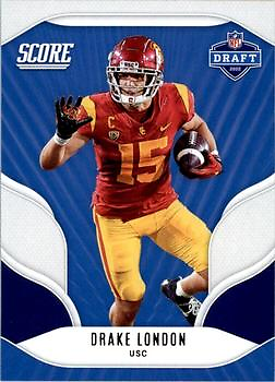 2022 Score NFL Draft #18 Drake London Rookie USC Trojans NFL Football ...