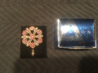 Vintage Avon Pink Rose Pin New In Box | eBay