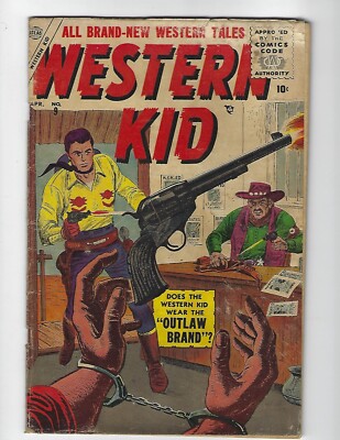 Western Kid #9 1956 Atlas Marvel John Romita Stan Lee Burgos Cover | eBay
