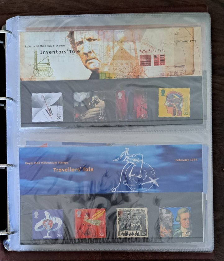 Royal Mail Millenium Presentation Pack Stamp Album with 26 Mint ...