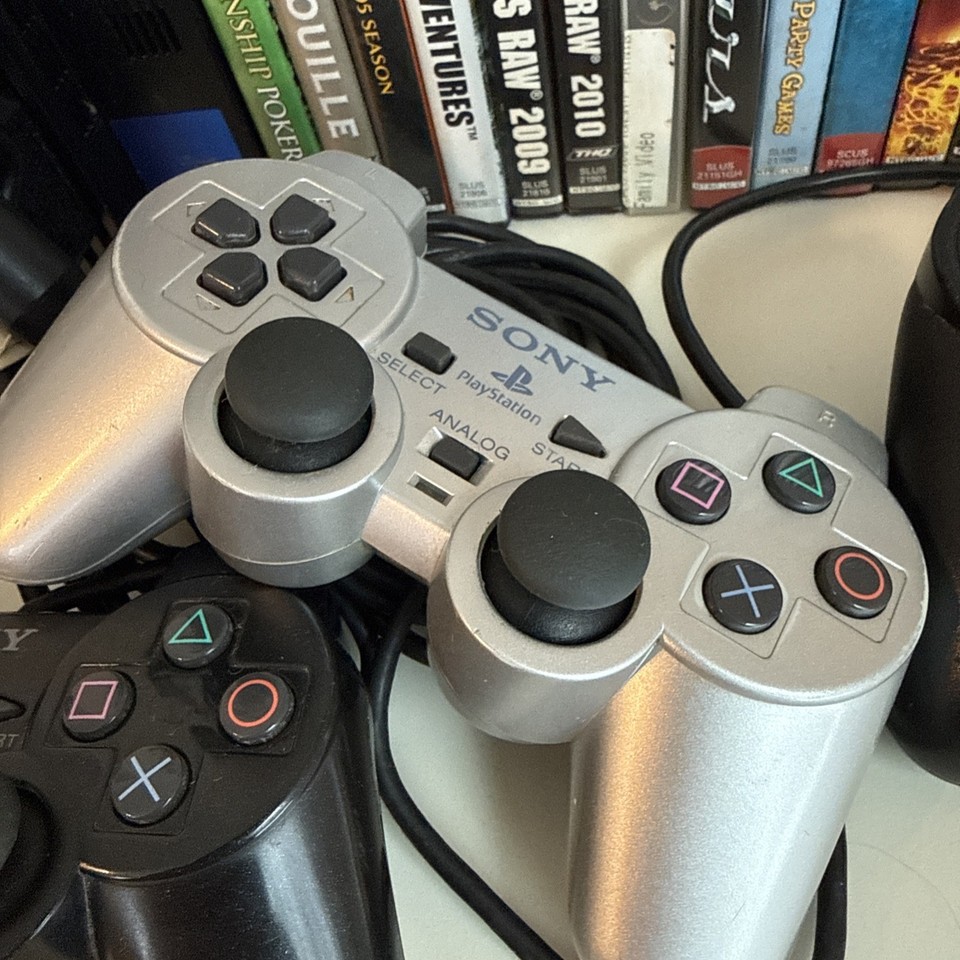 Sony Playstation 2 Console PS2 Fat SCPH-50001 Bundle20Games 3 ...