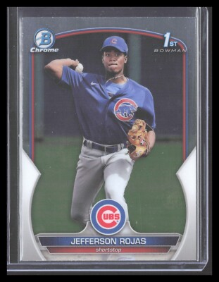 2023 Bowman JEFFERSON ROJAS Chrome #BCP-70 1st Prospect Cubs BBQT | eBay