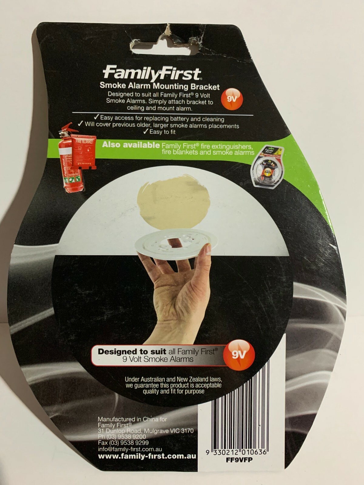 Family First Smoke Alarm MOUNTING BRACKET Accessory Easy to fit | eBay