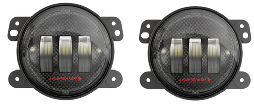 JW Speaker J2 LED 4" Fog Lights - Carbon Fiber Bezel for 07-18 Jeep ...