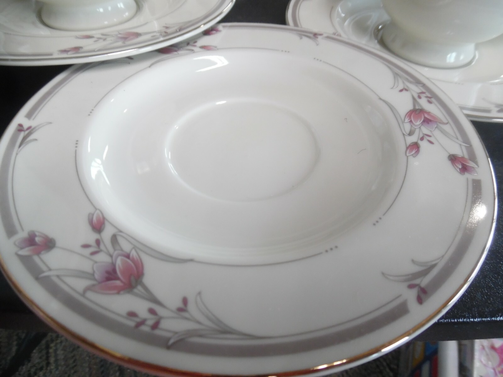 Vintage Sango Regency collection- Heather cups saucers sugar creamer ...