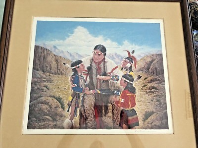 Kenneth M. Freeman, "Story Teller"- Serio-lithograph in Color, HS/N! | eBay