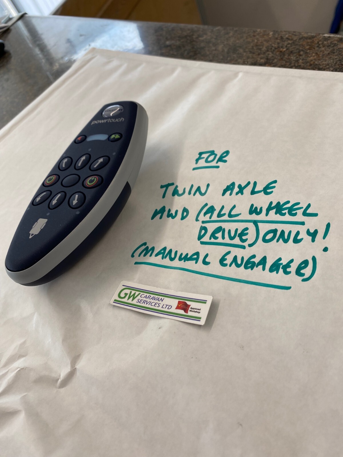 POWRTOUCH EVOLUTION TWIN AXLE AWD MOTOR MOVER REMOTE CONTROL HANDSET ...