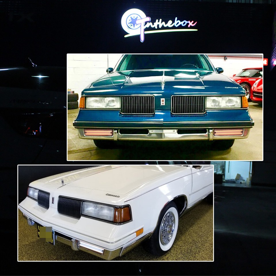 Clear Switchback LED DRL Turn Signal Lights For 81-88 Oldsmobile ...