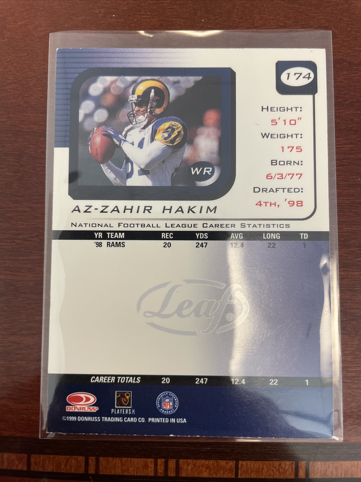 1999 Leaf Rookies & Stars - Az-Zahir Hakim #174 for sale online | eBay