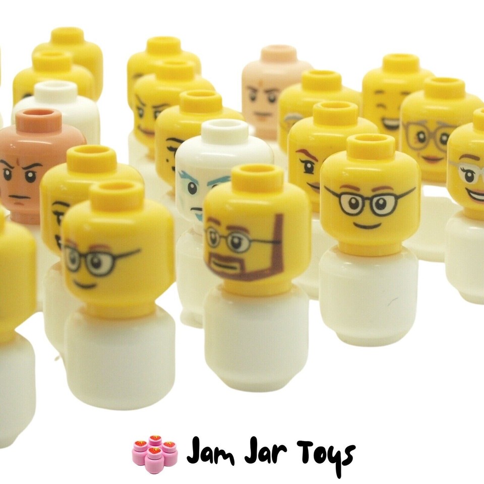 LEGO Minifigure Heads BRAND NEW - Large Selection 250 Types Choose Mix ...