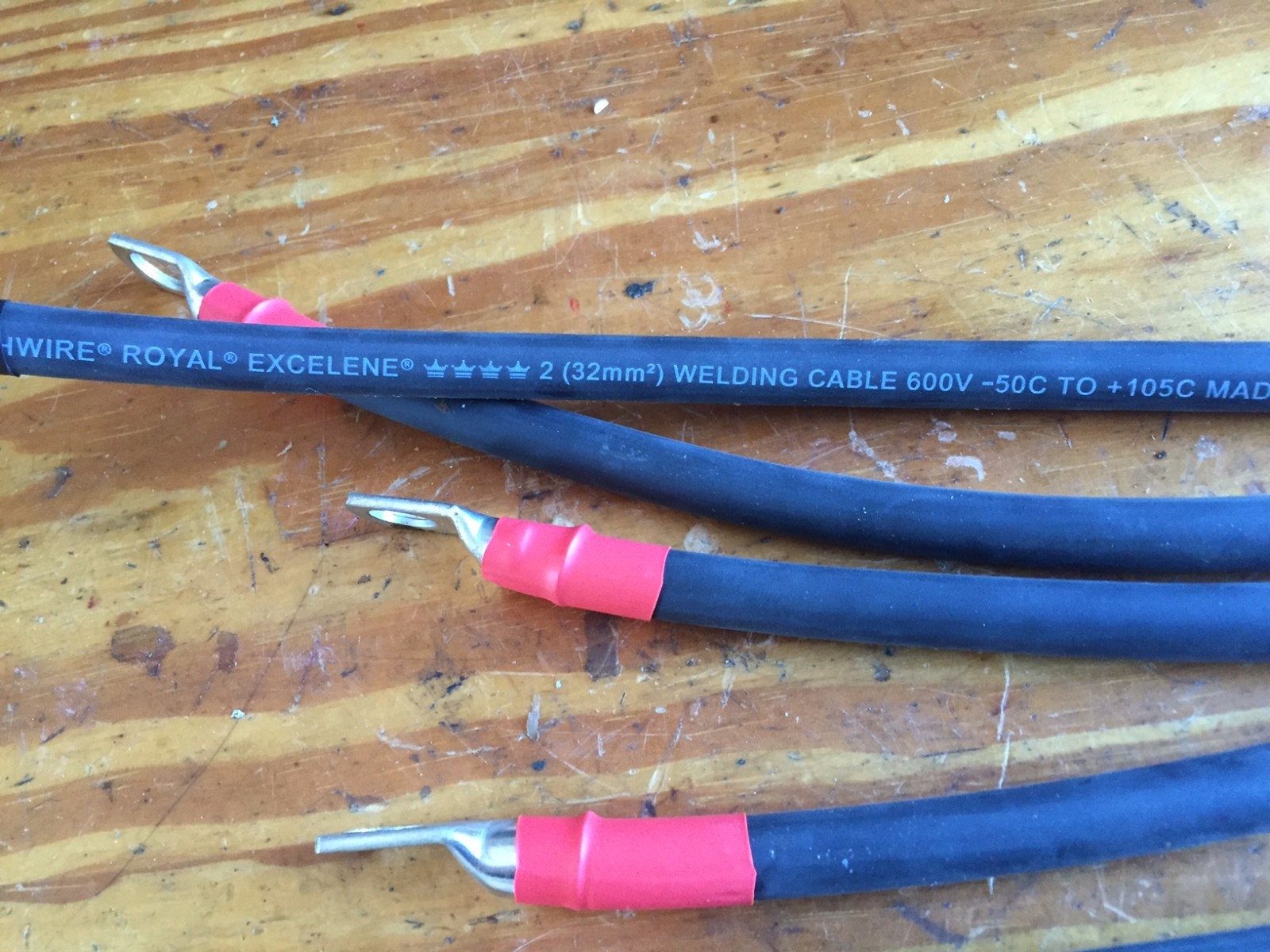 Star Cart 48V 2 Gauge #2 AWG Welding Wire Battery Cable HD set 8x6 Volt ...