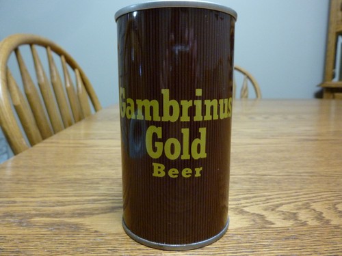 Gambrinus Gold Beer can, Pittsburgh Brewing, 12 oz, SS, BO | eBay