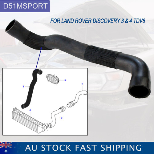 Intercooler Hose Pipe for Land Rover Discovery 3 & 4 TDV6 2.7l Diesel ...