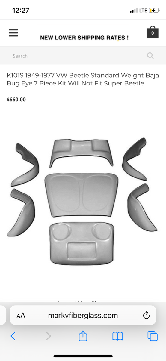 Vw Baja Bug Kit 7 Piece Wide Eye K102s Chirco Super Beetle Baja 2025