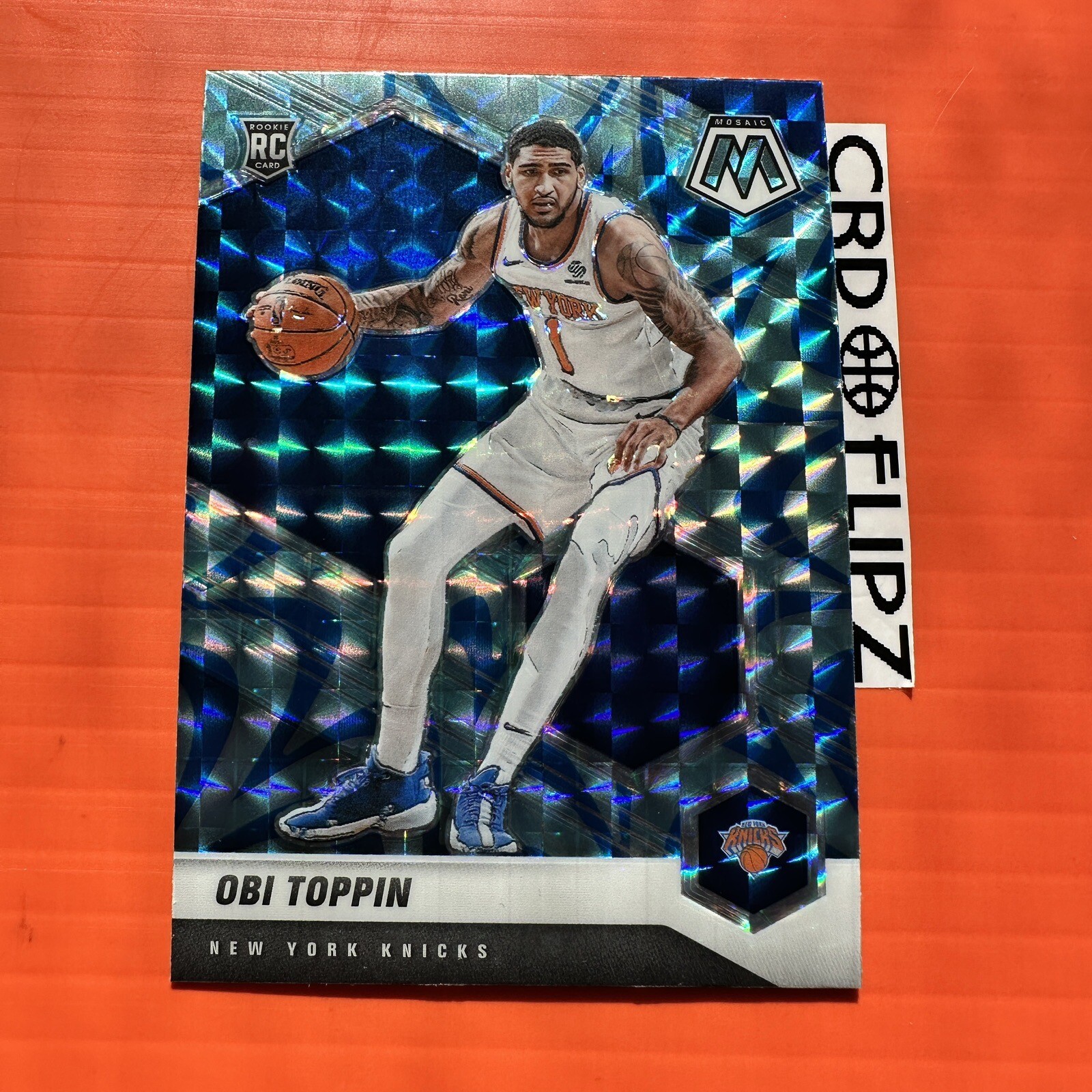 2020-21 Mosaic Reactive Blue #220 Obi Toppin RC - New York Knicks | eBay